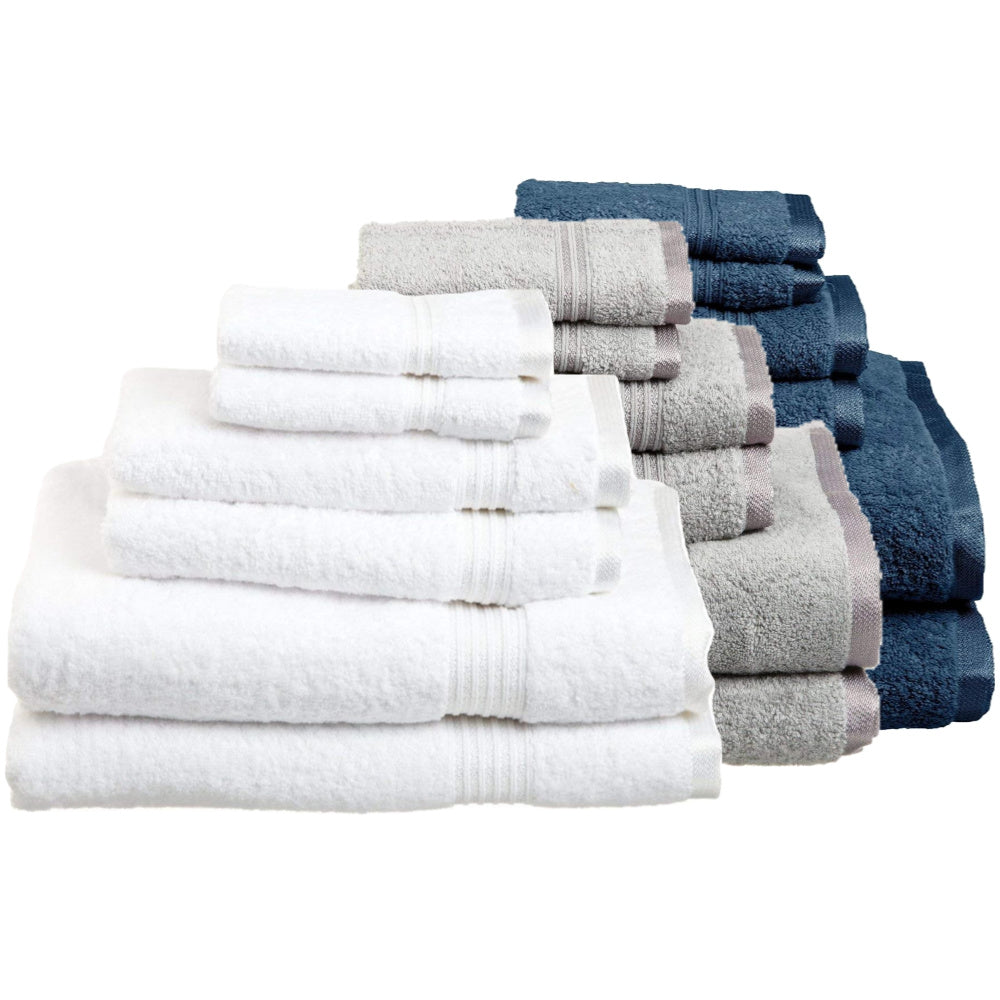 Hotel White, Gray & Blue Towels for Rental Hosts | Good Host Shop